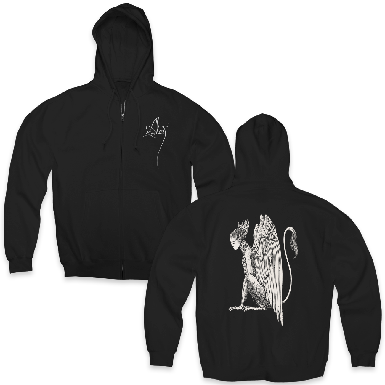Alcest "Spiritual Instinct" Zip Up Hoodie : Alcest Official Merch